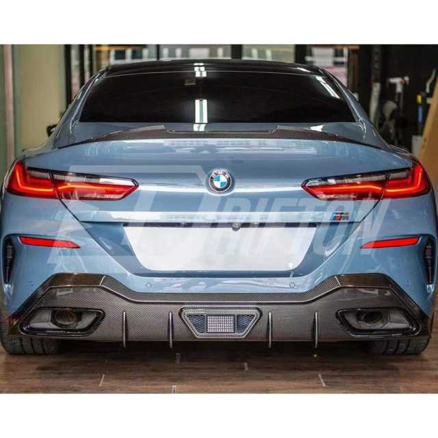 AC Style Carbon Fiber Rear Diffuser For BMW 8 Series G14 G15 G16 2018-2022