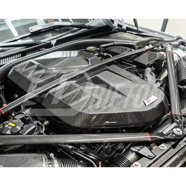 OEM Type Dry Carbon Fiber Engine Cover For BMW G80 M3 G82 M4 2020-2024