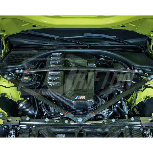 OEM Type Dry Carbon Fiber Engine Cover For BMW G80 M3 G82 M4 2020-2024