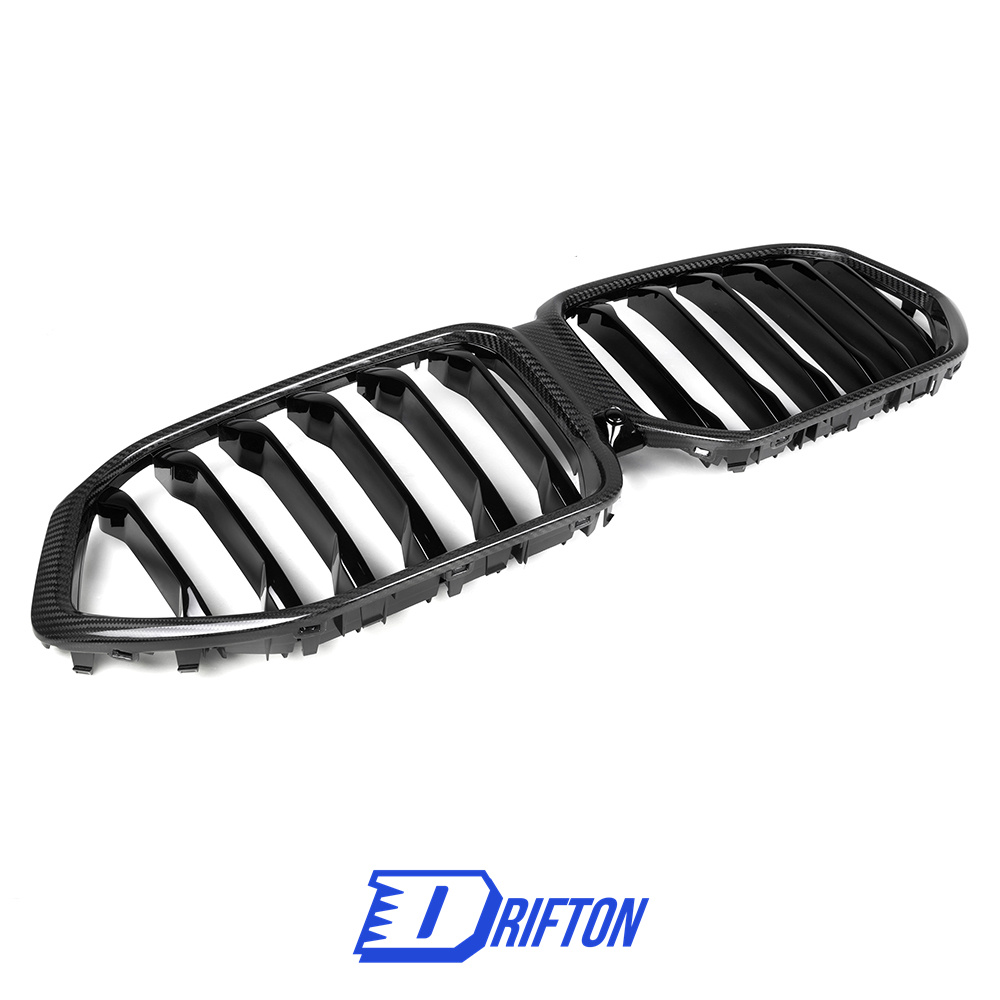 Single Slat Style Carbon Fiber Front Grill For BMW X6 G06 2019-2023