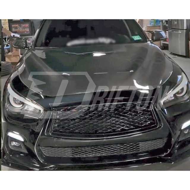 GTS Style Carbon Fiber Hood For INFINITI Q50 2013-2024