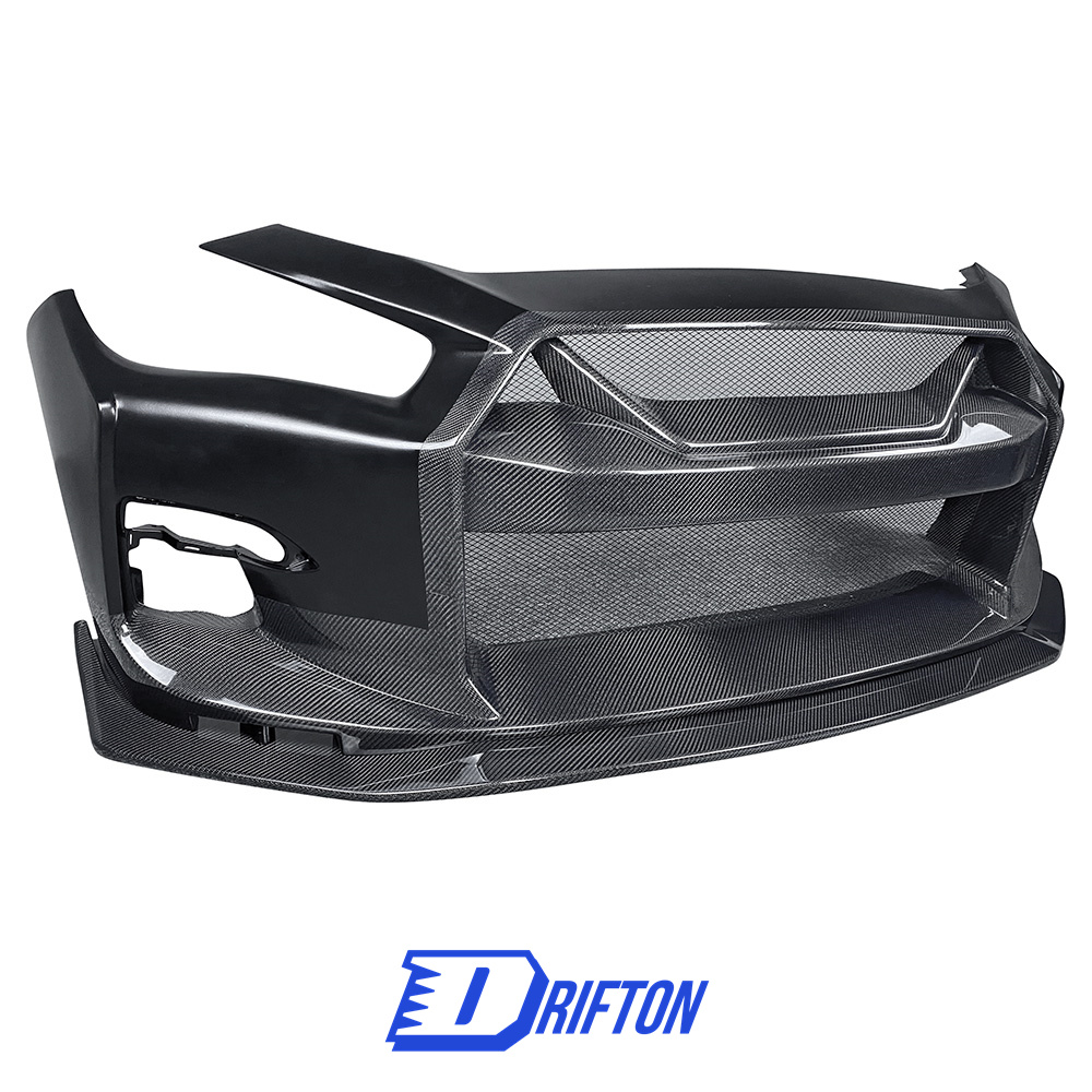 LB Style Partial Carbon Fiber Front Bumper For INFINITI Q50 2013-2017