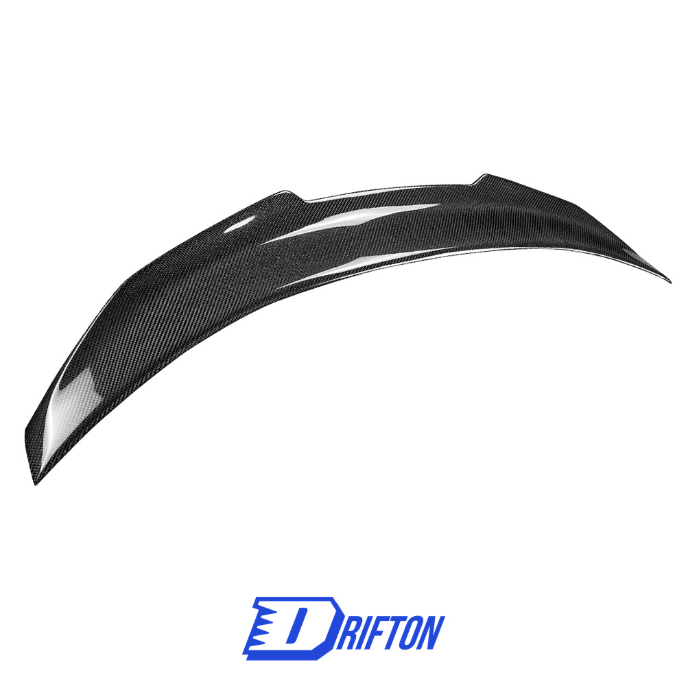 PSM Style Carbon Fiber Rear Spoiler Trunk Wing For INFINITI Q50 2013-2024