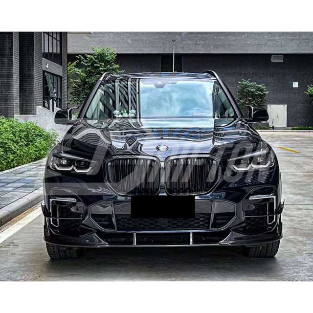 TAKD Style Dry Carbon Fiber Front Canards For BMW X5 G05 2019-2023