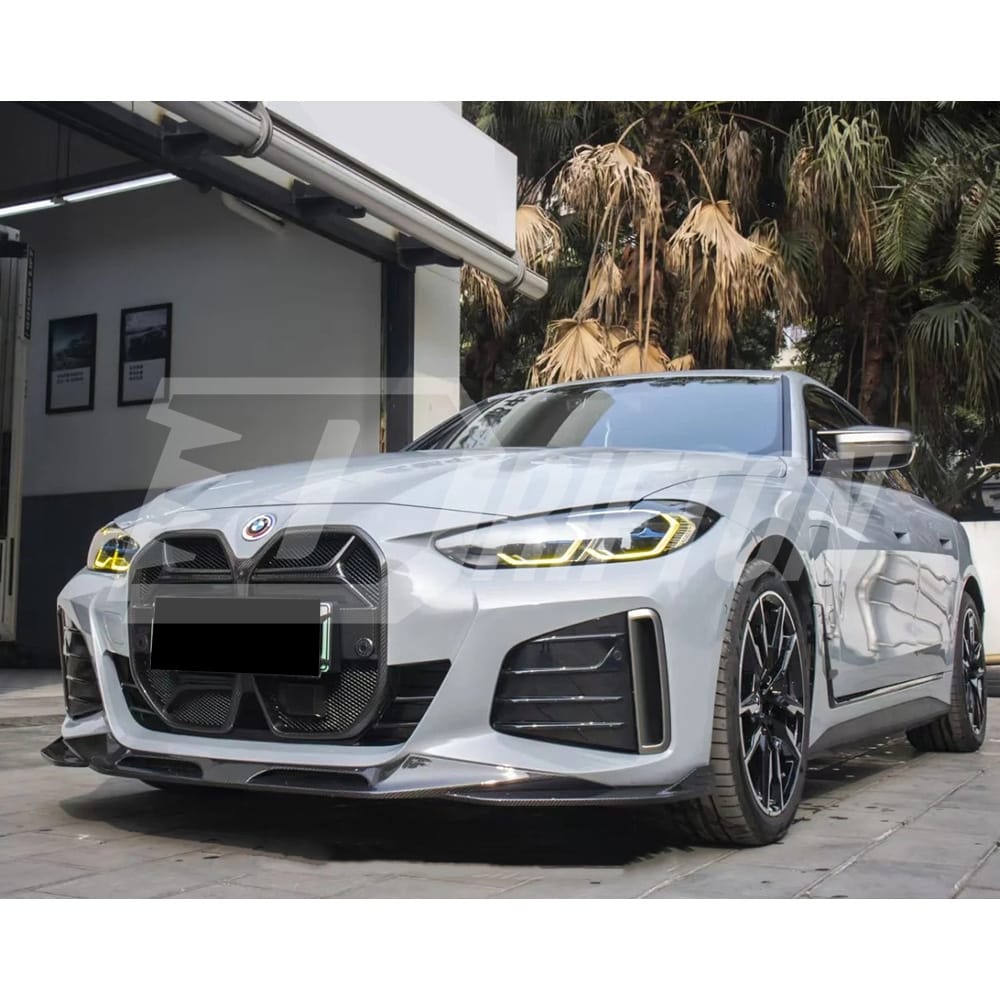 CSL ACC Style Dry Carbon Fiber Front Bumper Grille For BMW i4 2021-2024