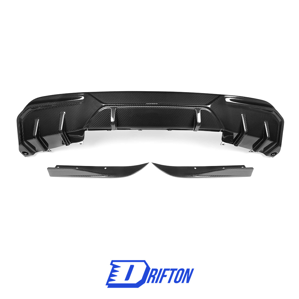 SQ Style Dry Carbon Fiber Rear Diffuser For BMW i4 2021-2024