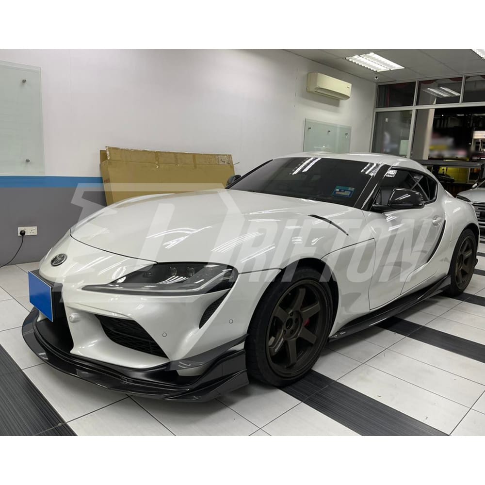 Varis Style Carbon Fiber Front Lip For Toyota Supra MK5 A90 A91 GR 2019 ...