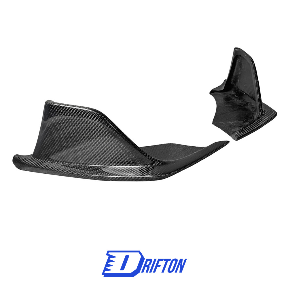 Varis Style Carbon Fiber Bumper Rear Shround Splitter Spats For Toyota ...