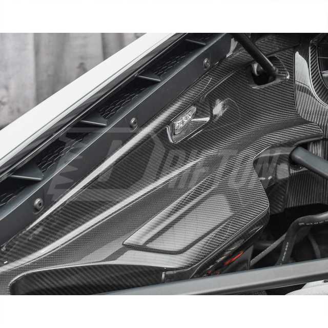 Dry Carbon Fiber Replacement Engine Bay Panel Pair For Audi R8 2016-2024