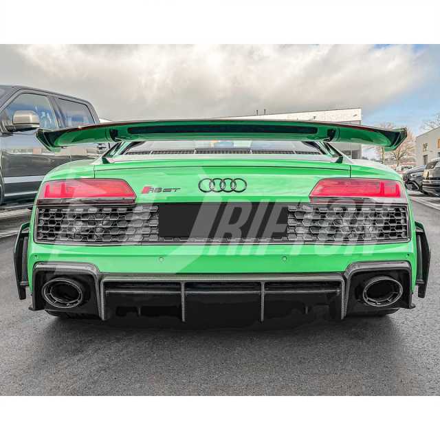 GT RWD Style Dry Carbon Fiber Rear Diffuser For Audi R8 2020-2024