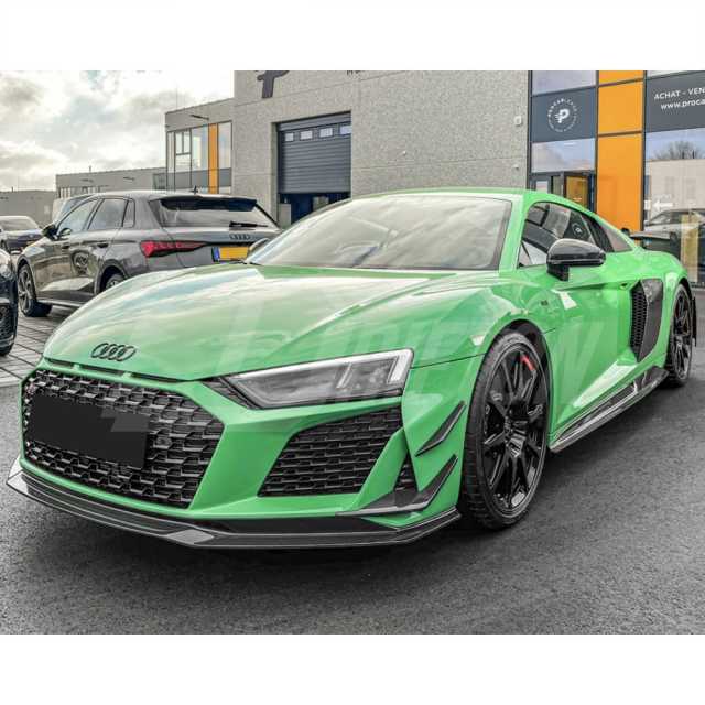 GT RWD Style Dry Carbon Fiber Front Lip For Audi R8 2020-2024