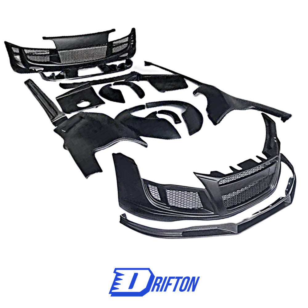 PPI Style Partial Carbon Fiber Wide Body Kit For Audi R8 2007-2015
