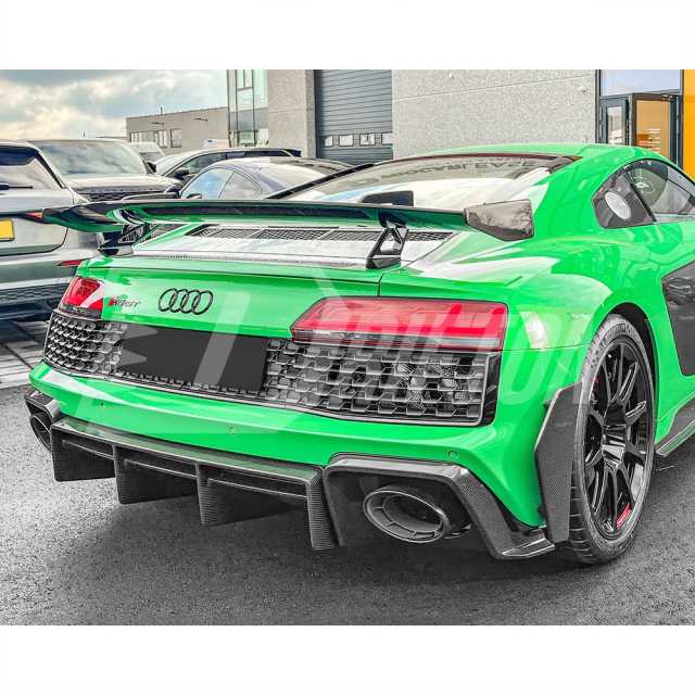 GT RWD Style Dry Carbon Fiber Rear Diffuser For Audi R8 2020-2024