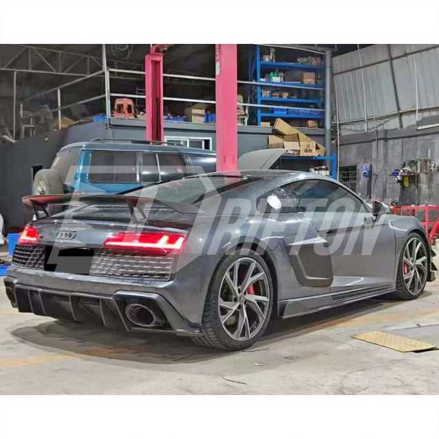 Paktechz Style Dry Carbon Fiber Rear Diffuser For Audi R8 2020-2024