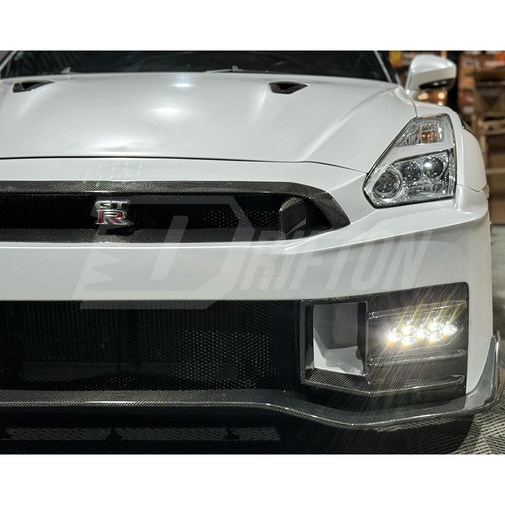 MY24 Nismo Style Partial Carbon Fiber Front Bumper For Nissan R35 GTR ...