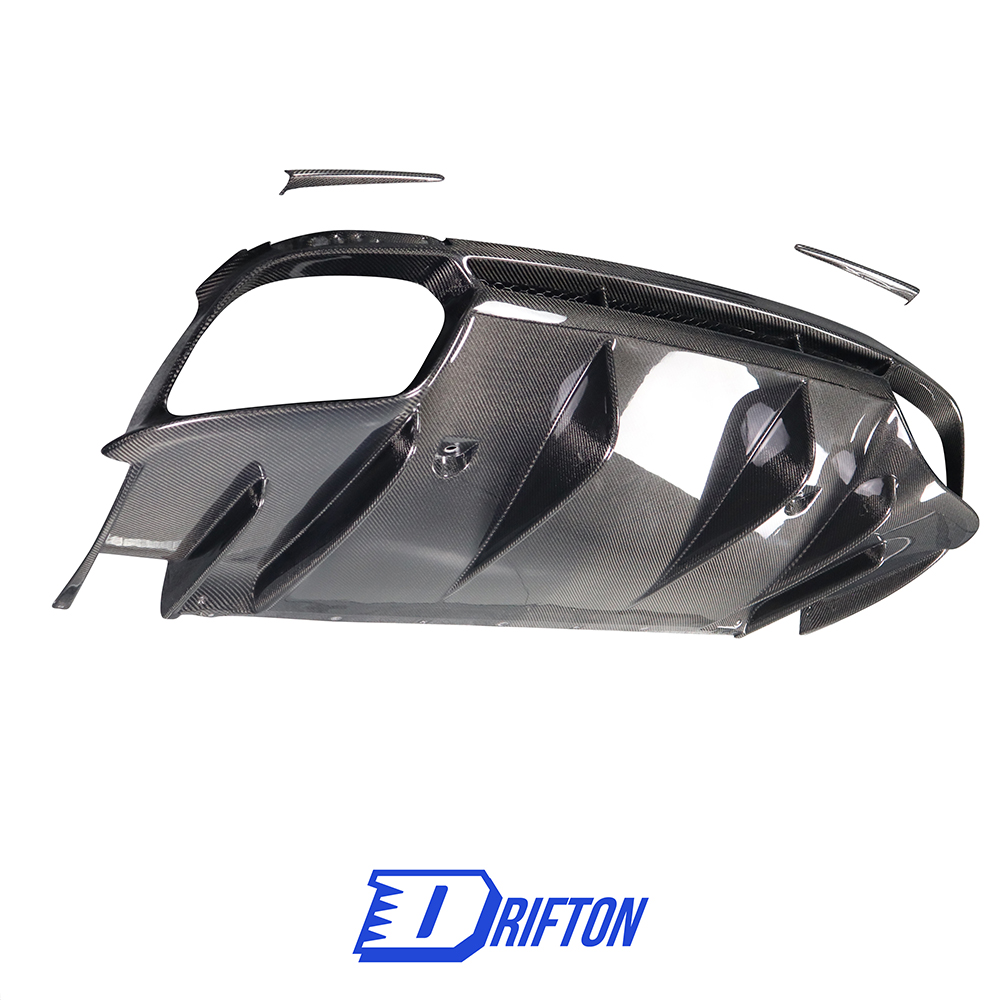 OEM Style Carbon Fiber Rear Diffuser For Alfa Romeo Giulia Quadrifoglio ...