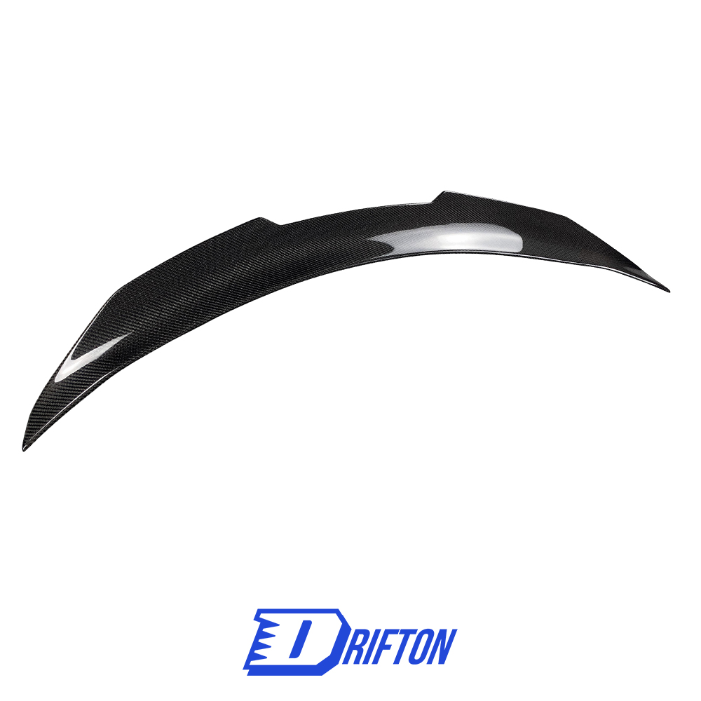 PSM Style Carbon Fiber Trunk Spoiler Rear Wing For Infiniti Q60 2016-2022