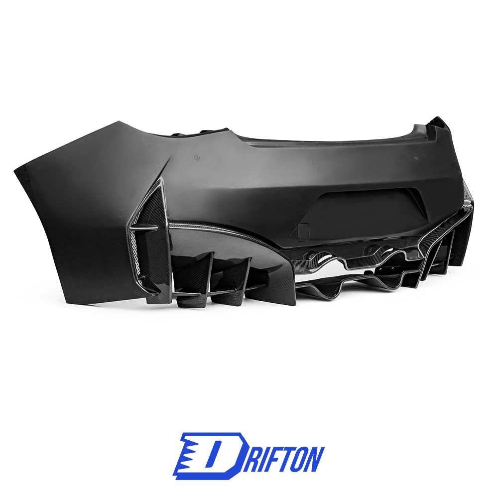 Project Black S Style Portion Carbon Fiber Rear Bumper For Infiniti Q60 ...