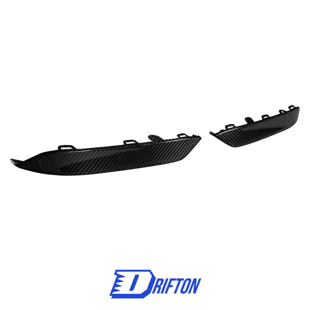 OEM Style Dry Carbon Fiber Front Bumper Trims For BMW M8 F91 F92 F93 ...