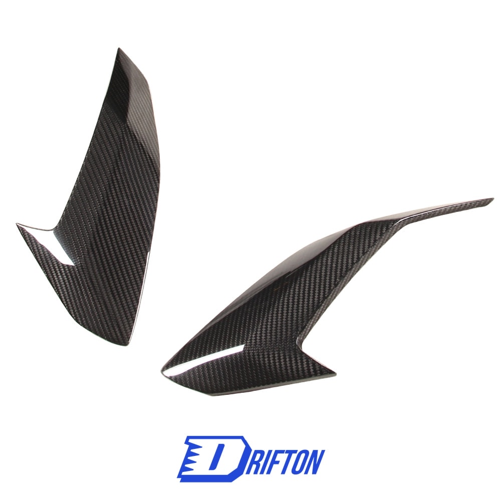 OEM Style Dry Carbon Fiber Side Skirt Air Intake Cover Trim For ...