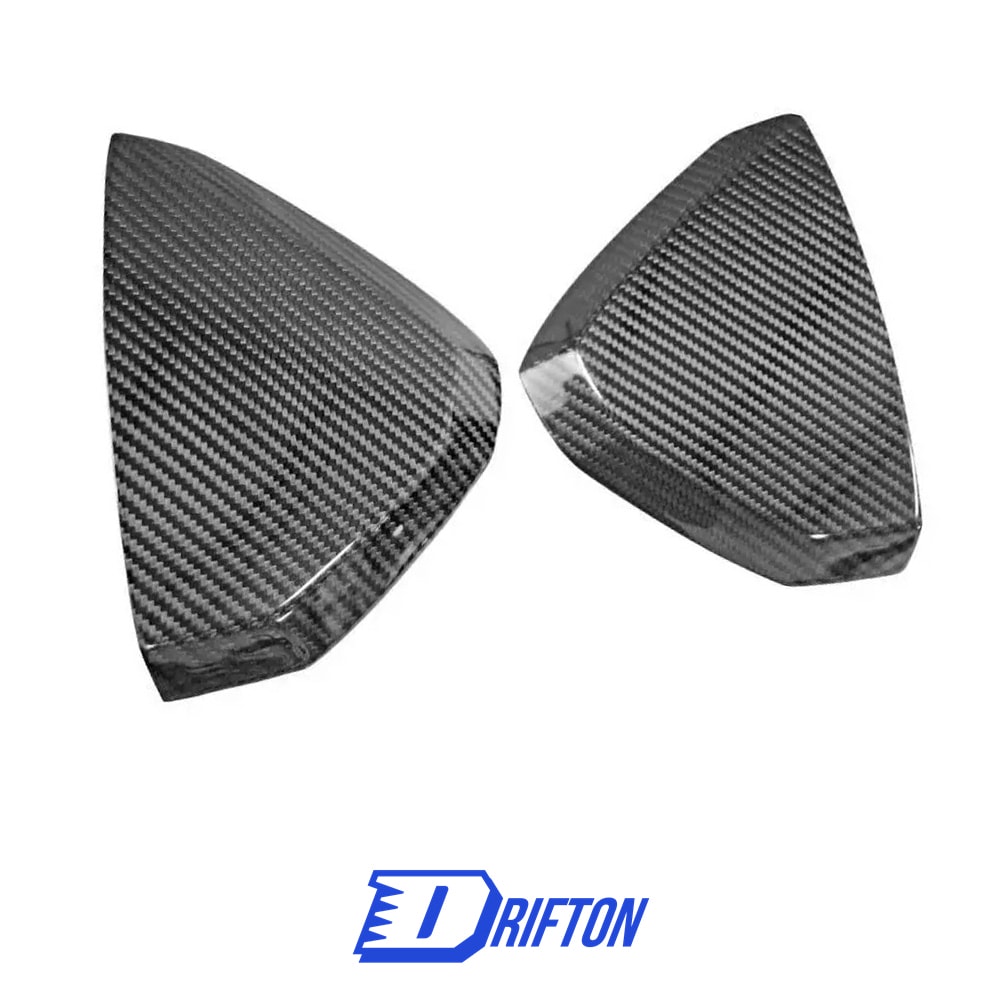 Dry Carbon Fiber Dash End Side Caps Trim For Lamborghini Aventador LP700-4