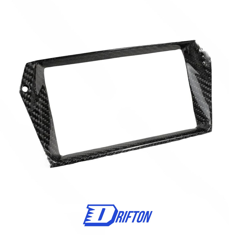 Dry Carbon Fiber Center Console Navigation Screen Display Outer Panel ...