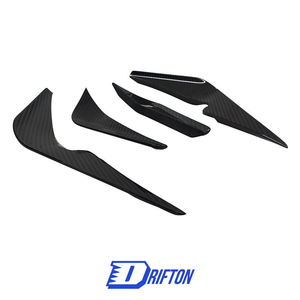 Monotek Style Dry Carbon Fiber Front Bumper Canards For Lotus Emira