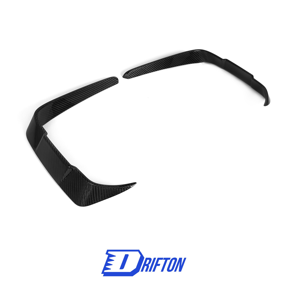 SQ Style Dry Carbon Fiber Front Bumper Side Vents Trim For BMW M2 M2C ...