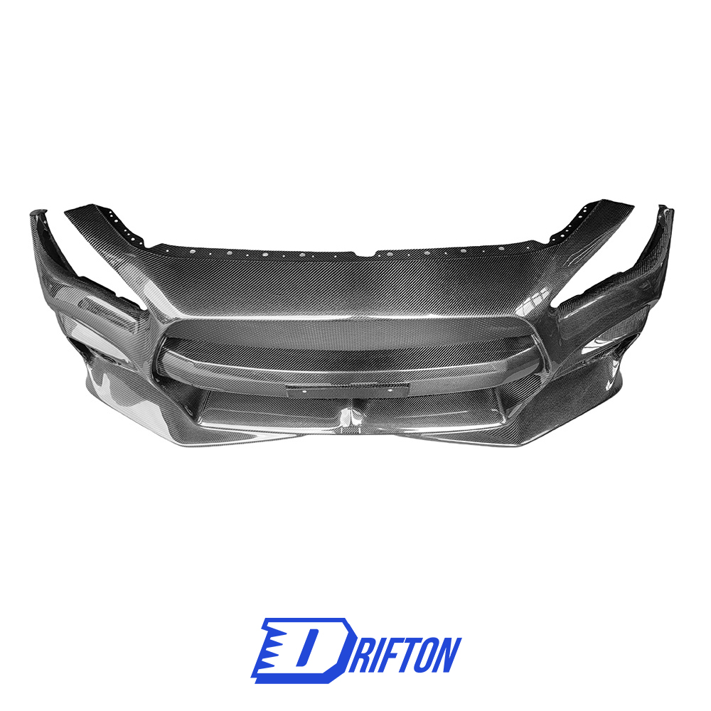 Blitz Style Carbon Fiber Front Bumper For Infiniti Q50 2013-2024