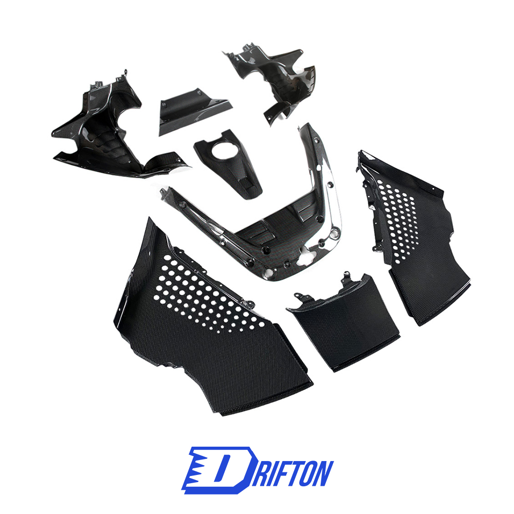 Dry Carbon Fiber Engine Compartment Cover Set For Ferrari SF90 Spider