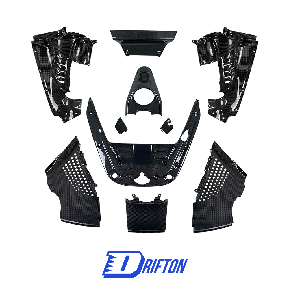 Dry Carbon Fiber Engine Compartment Cover Set For Ferrari SF90 Stradale