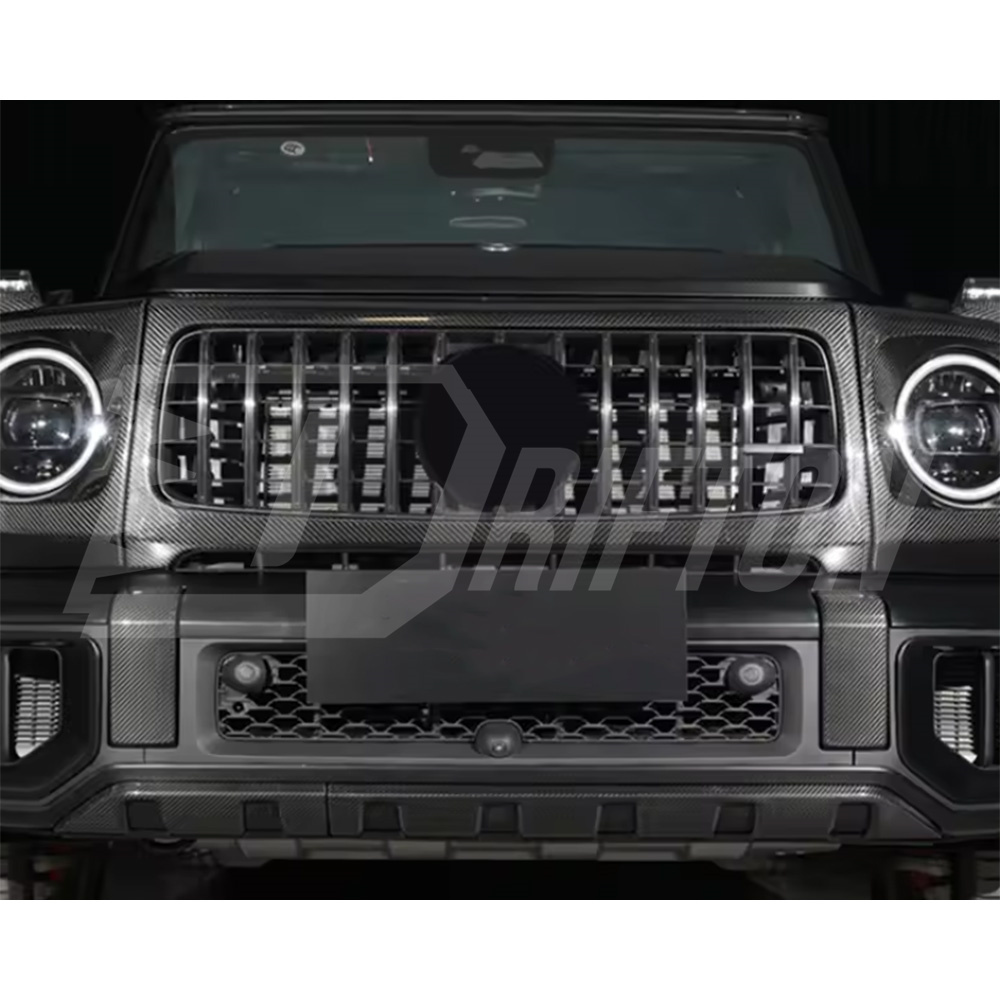 Dry Carbon Fiber Front Bumper Grille Frame For Mercedes Benz G-Class ...