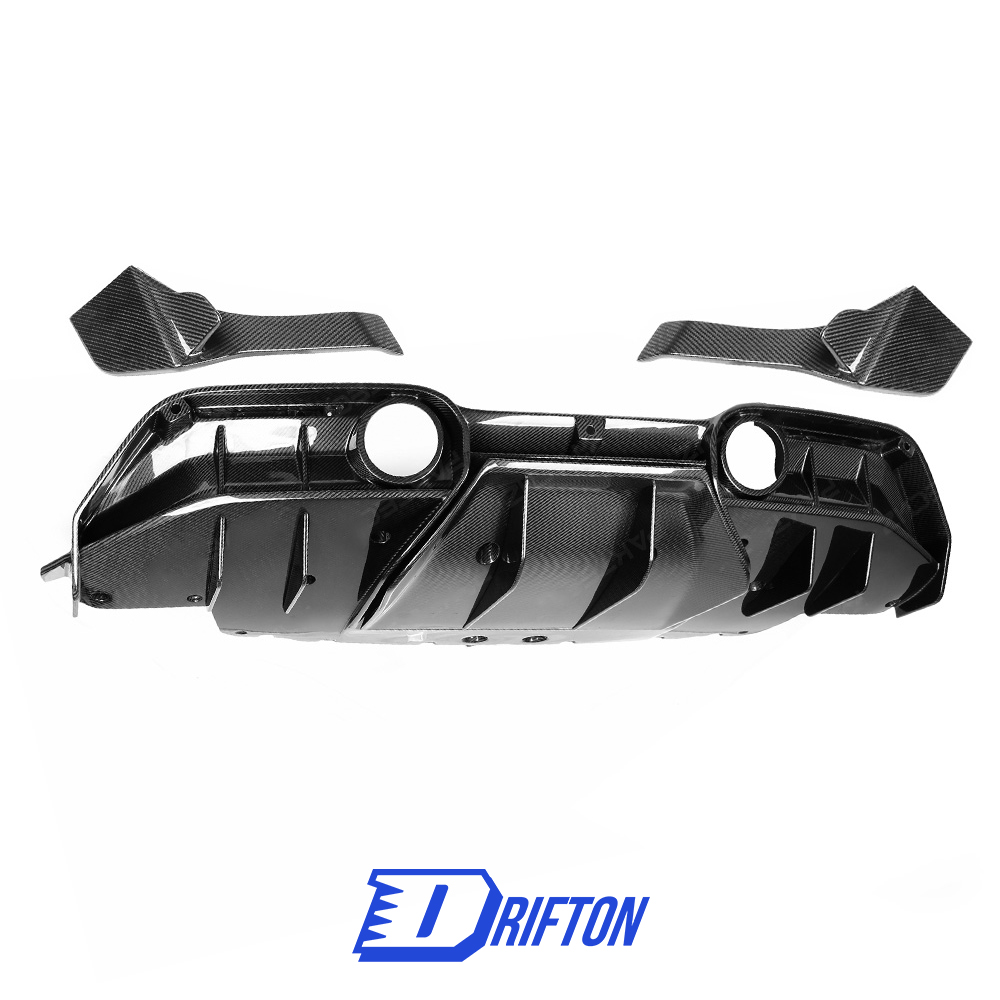 PT Style Dry Carbon Fiber Rear Diffuser For Ferrari F8 2020-2022