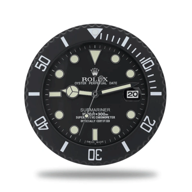 Rolex Submariner Wall Clock | All Black Style