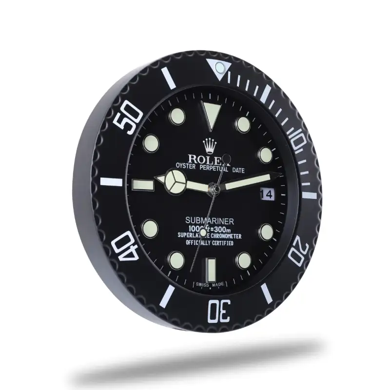 Rolex Submariner Wall Clock | All Black Style