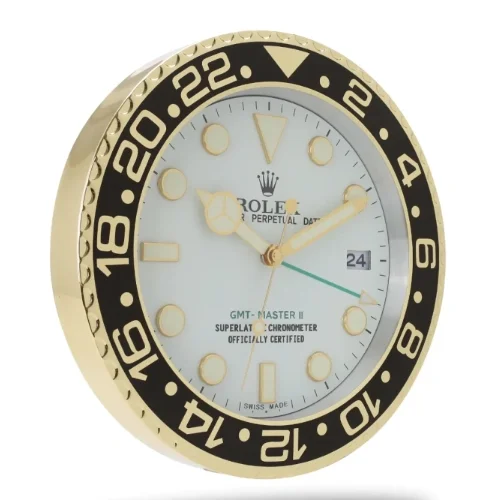 Rolex GMT-Master II Wall Clock | Gold & White