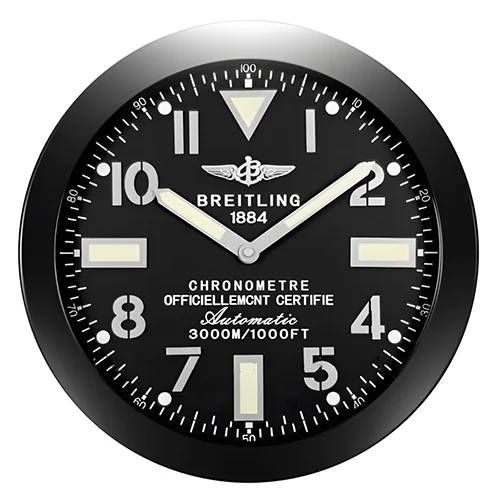 Breitling Wall Clock | All Black Style