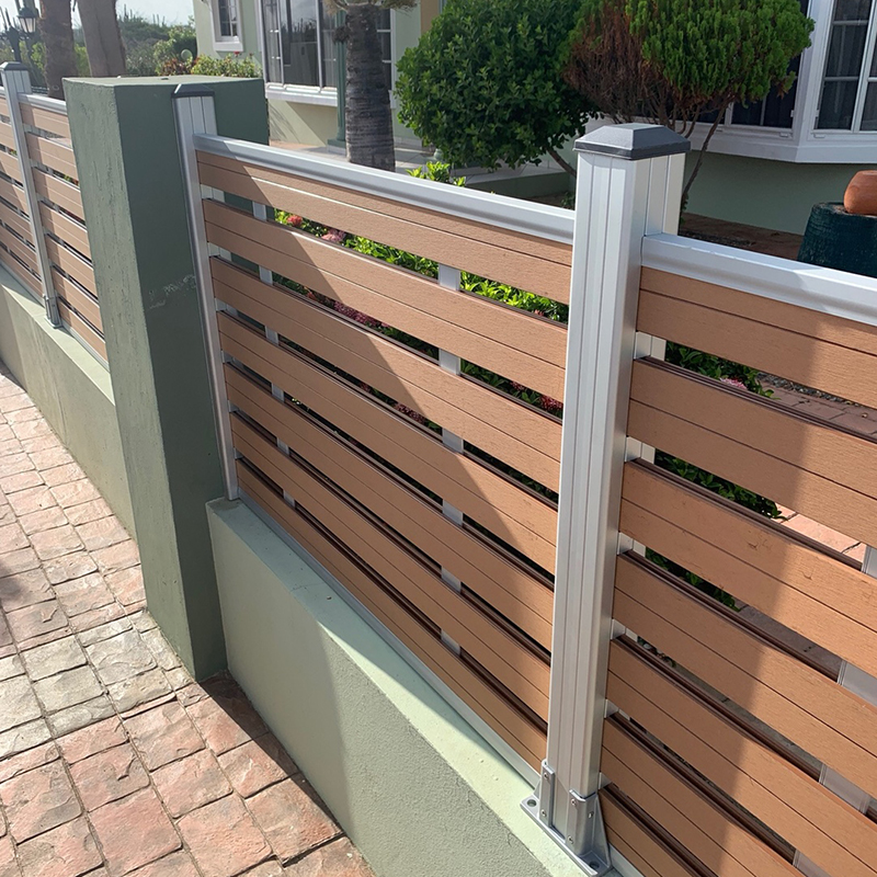 New Style Fence thin lath fence board installable outdoor wpc fences length customization