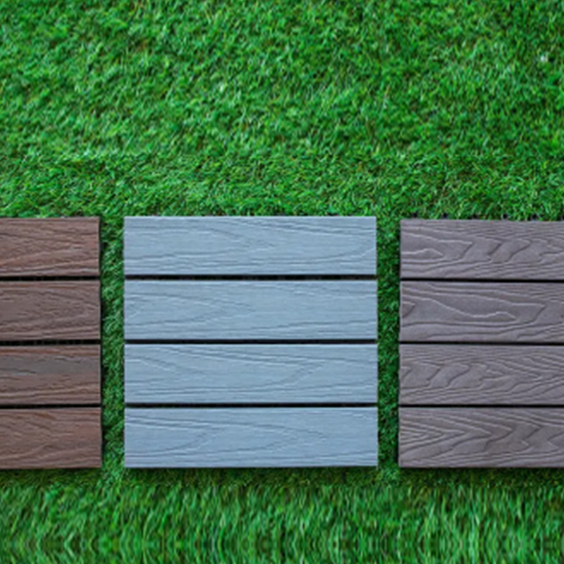 Decorative wood-plastic Composite Tile 3D embossed outdoor raw ...