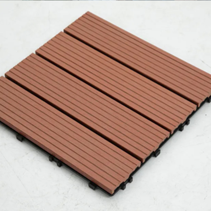 DIY series outdoor flooring wood plastic composite solid interlocking ...