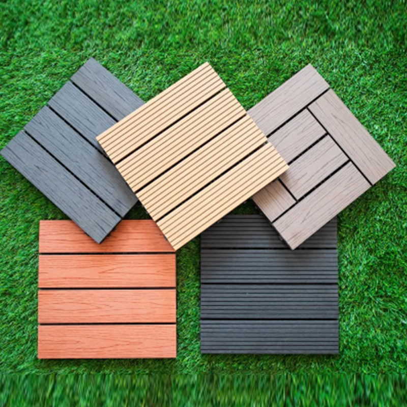 Wood-plastic Composite Flooring DIY tiles 300*300* 22mm suitable for ...