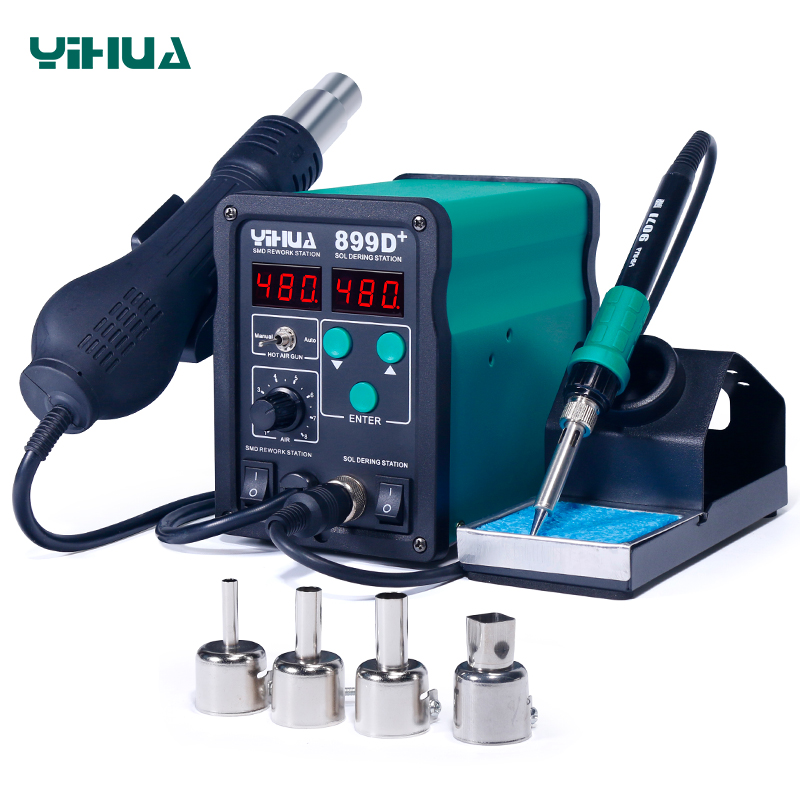 YIHUA 899D/899D+ professional repair machine hot air BGA rework soldering station >= 300 pieces