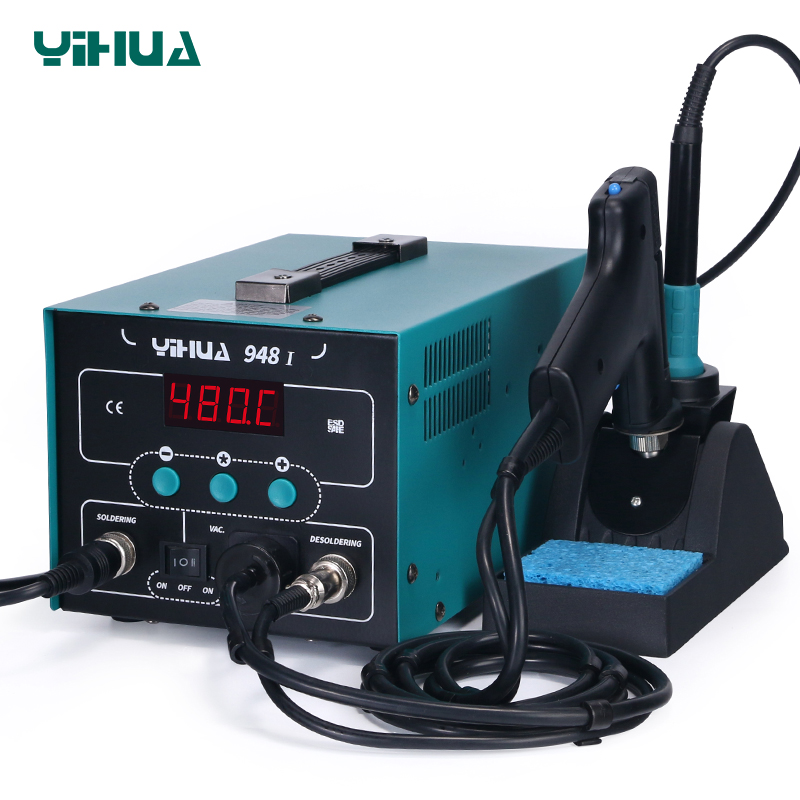 YIHUA 948/948-I Solder Welding Tools Repair Desoldering Gun Suck Tin Vacuum Multi Function ...