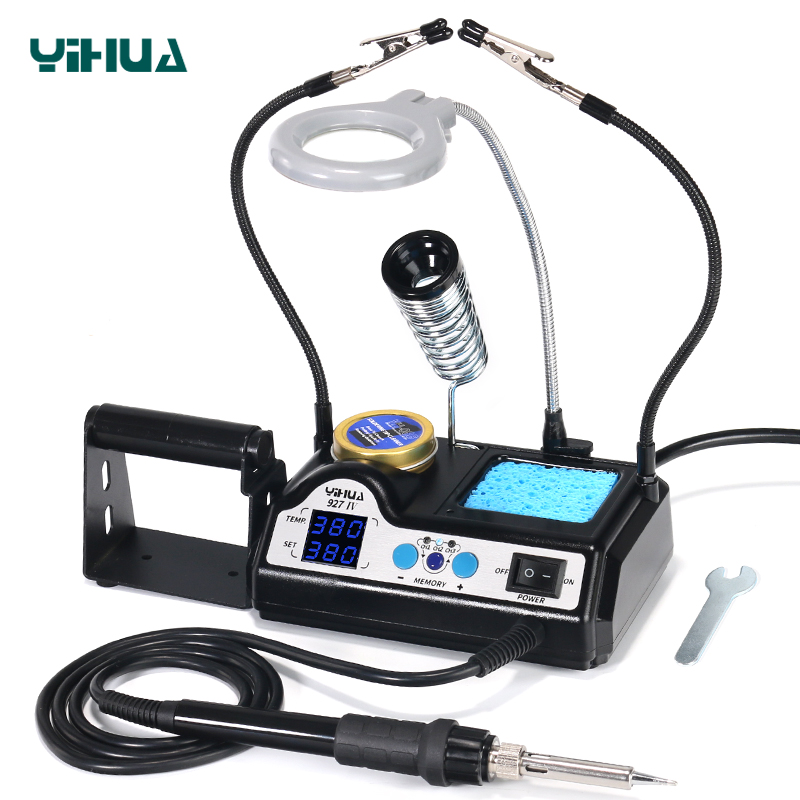 YIHUA 927-IV 60W Adjustable Temperature Soldering Iron Station Solder Roll Holder Soldering Station