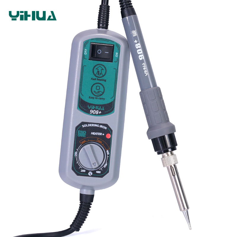 YIHUA 908+ Portable Thermostat adjust electric adjustable temperature Soldering Iron station