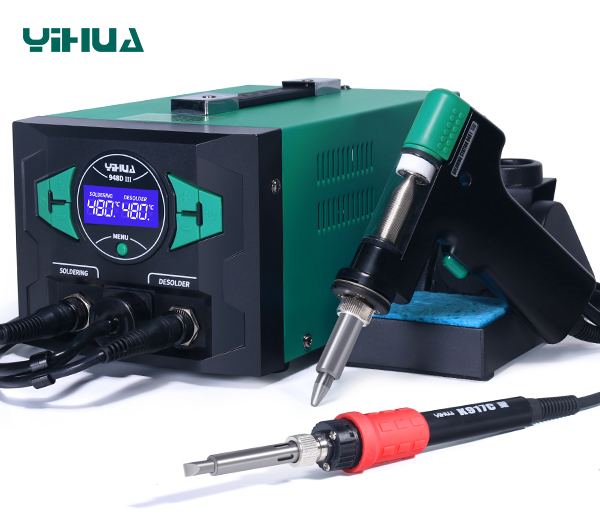 YIHUA 948D-III with Upgraded Desolder Tool 110W Solder Iron Rework Desoldering soldering station