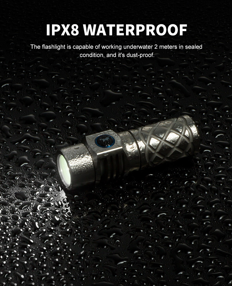 Lumintop Thor Mini Titanium 250 Lumens 18350 White Laser LEP Flashlight