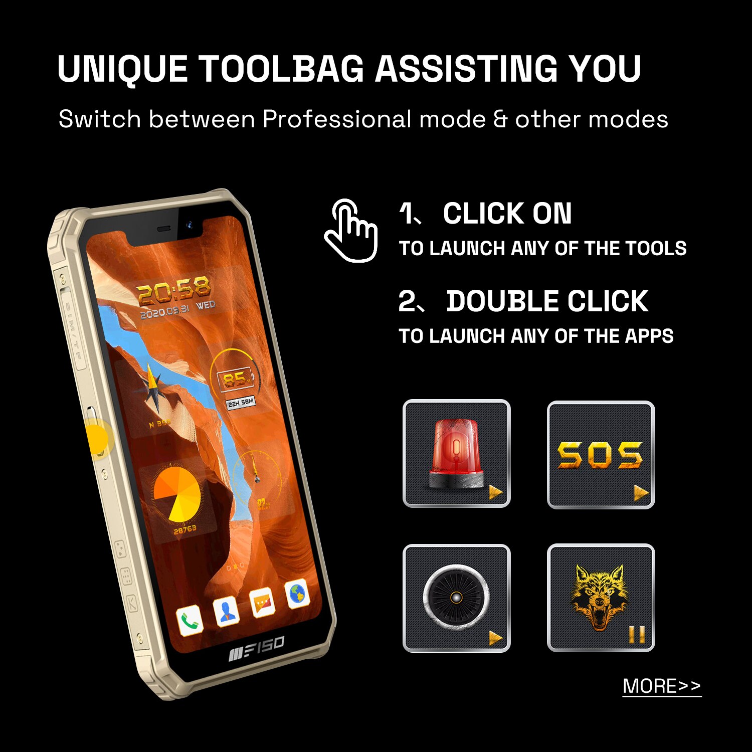 IIIF150 B2021 8000mAh Helio G25 Octa Core Mobile Phone 5.86''HD+ ...