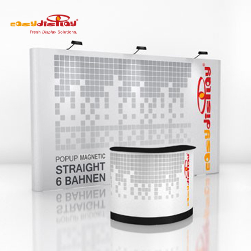 Magnetic Pop Up Banner Wall Straight Frame 4x3 for Promo