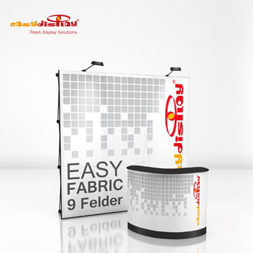 Velcro Fabric Pop Up Straight Display Stand 3x3 for Event